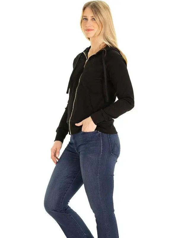 DUFFIELD LANE WHOLESALE The Freya Full Zip Hoodie - Black