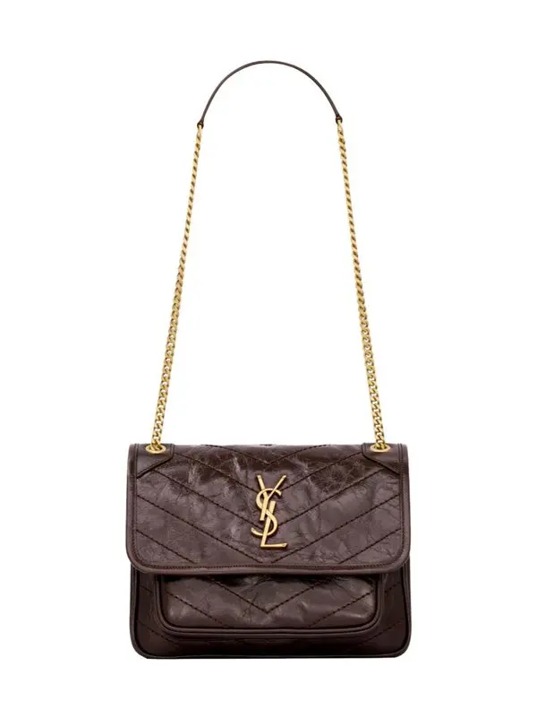 Saint Laurent Niki Baby In Vintage Leather - Arab