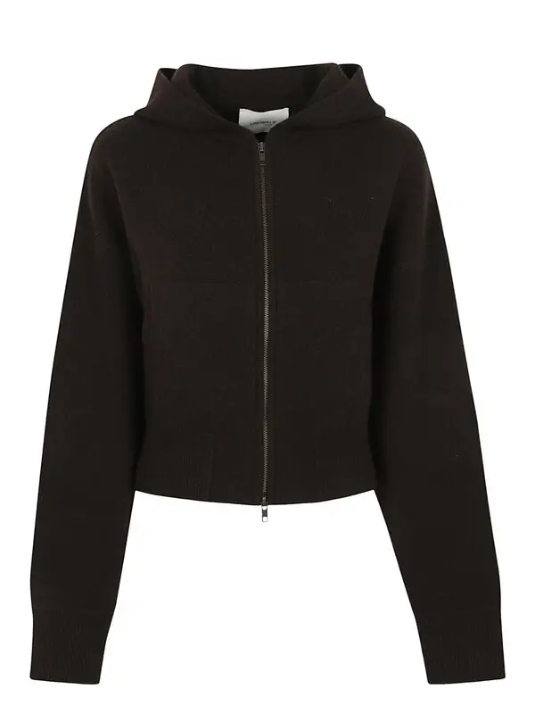 LISA YANG Lilia Hooded Cardigan - Dark Brown