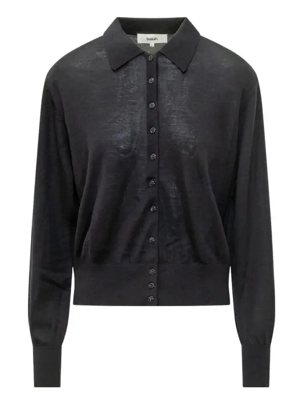 Ba&sh Boston Buttoned Collar Cardigan - No