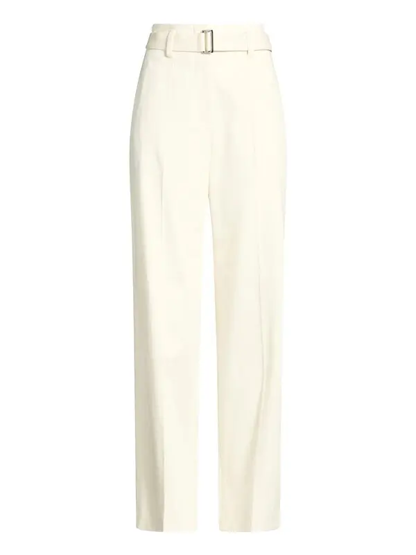 Brunello Cucinelli Relaxed-fit Wide-leg Gabardine Trousers - Ivory
