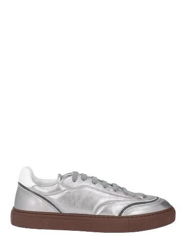 Brunello Cucinelli Minimalist Low-top Sneakers - Silver