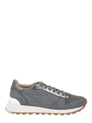 Brunello Cucinelli Solidcolor Lowtop Casual Shoes - Blue