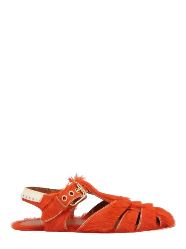 Marni Simple Fisherman's Sandals - Orange