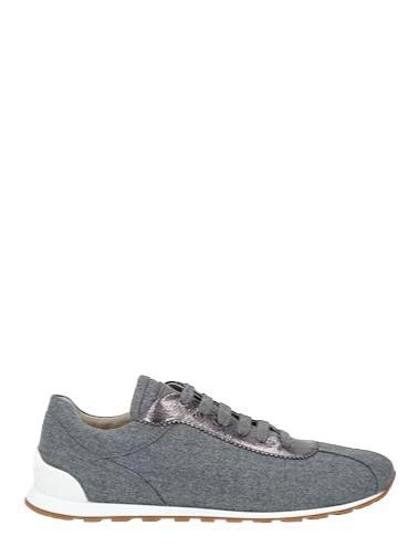 Brunello Cucinelli Roundtoe Lowtop Casual Shoes - Grey