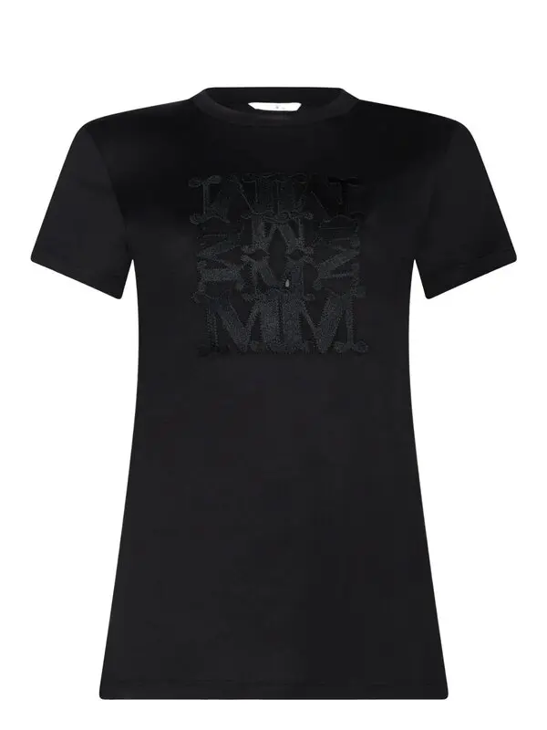 Max Mara Plain Colour T-shirts - Black