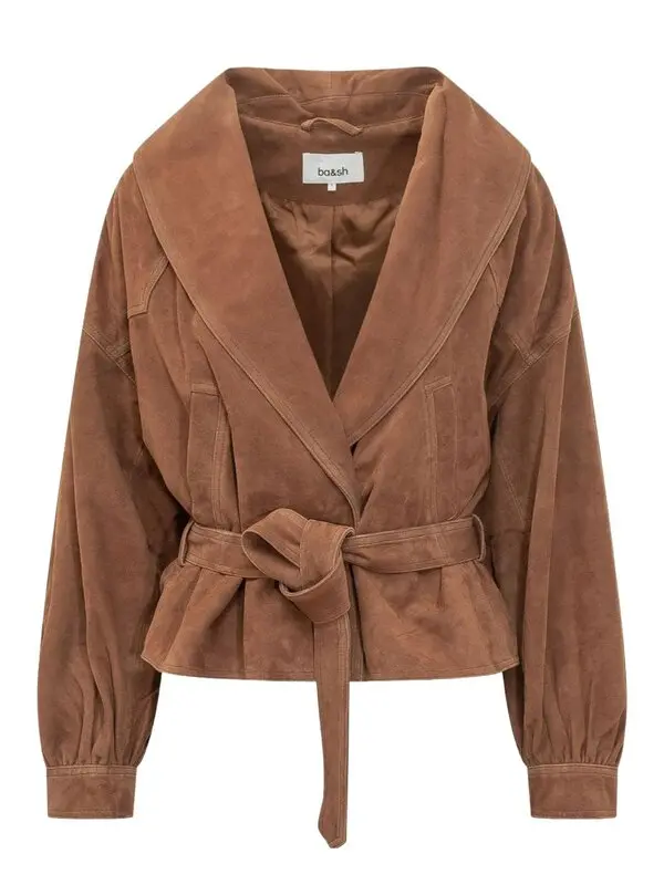 Ba&sh Manon Belted Jacket - Brown