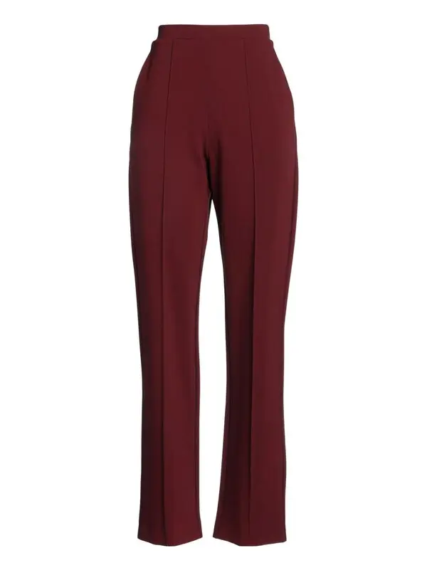 Max Mara Solid Color Flared Trousers - Brown