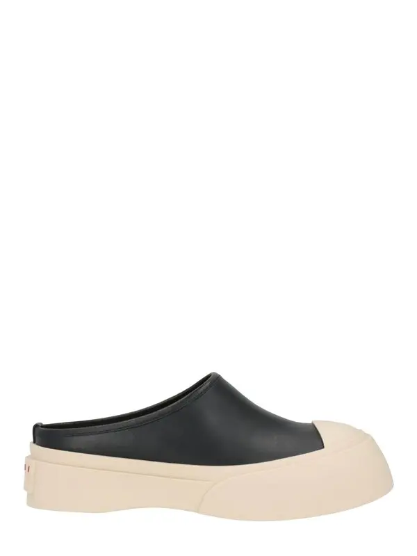 Marni Leather Thick-soled Slippers - Black