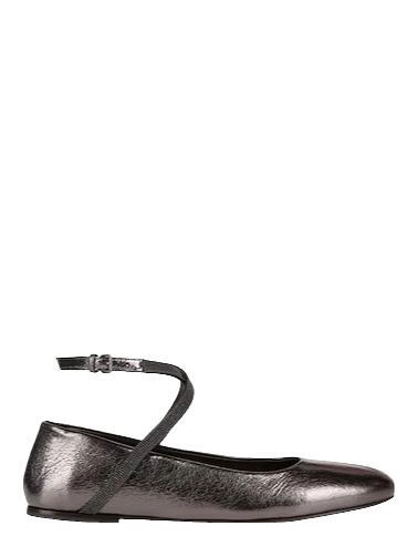 Brunello Cucinelli Metallic Ballet Flats - Silver