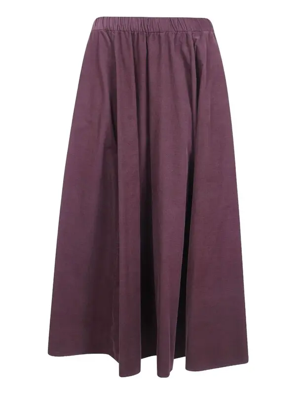 Aspesi Gathered Maxi Skirt - Red
