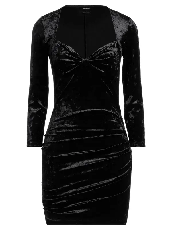 Isabel Marant Étoile Velvet Bodycon Dress - Black