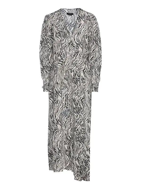 Isabel Marant Étoile Zebra-print Chiffon Flare Skirt - Ivory