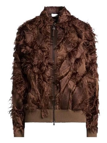 Brunello Cucinelli Satin Fringe Bomber Jacket - No