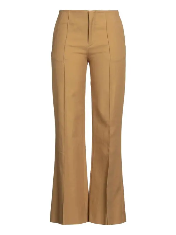 Chloé High-waisted Wide-leg Pants - Camel