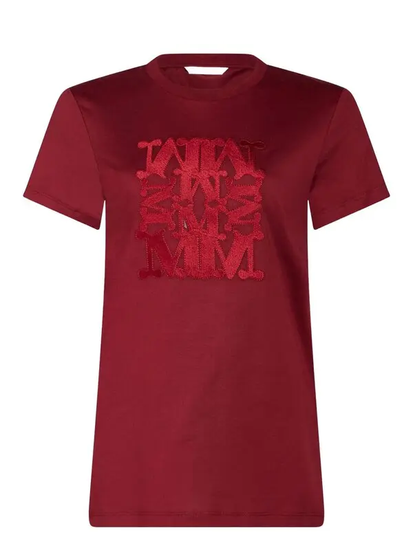 Max Mara Plain Colour T-shirts - Red