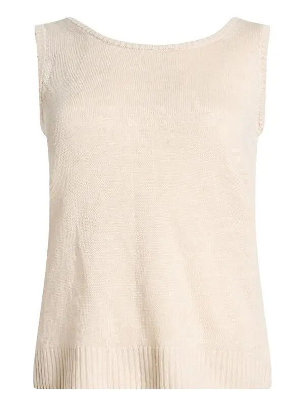 Max Mara Plain Colour Tops - Sand-colored