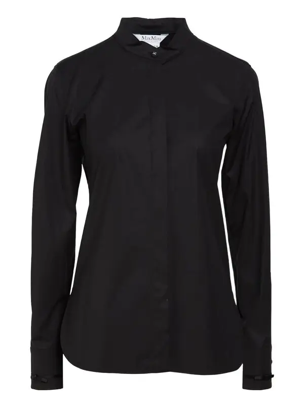 Max Mara Solid Colour Shirts - Black