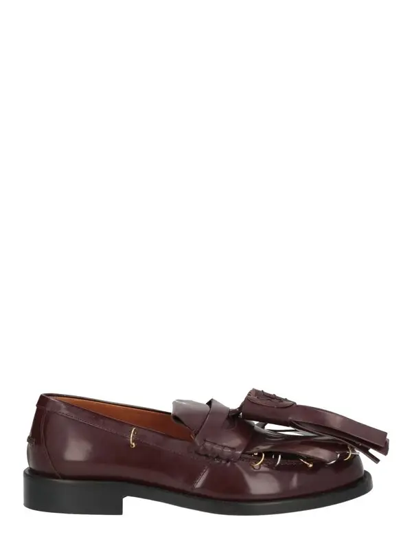Marni Glossed-leather Loafers - Black