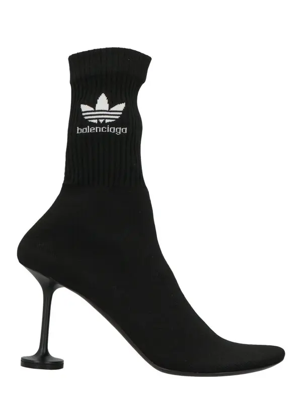 Balenciaga Solid-colored Ankle Boots - Black