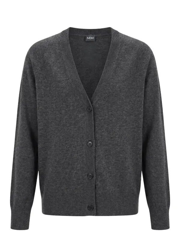 Max Mara Solid Color Cardigans - Grey