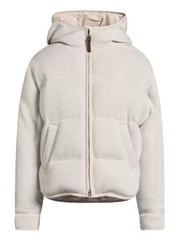 Brunello Cucinelli Minimalist Down Jacket - Grey