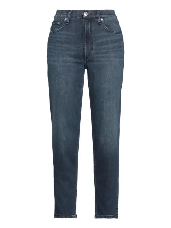 Rag & Bone Solid Color Straight-leg Pants - Blue