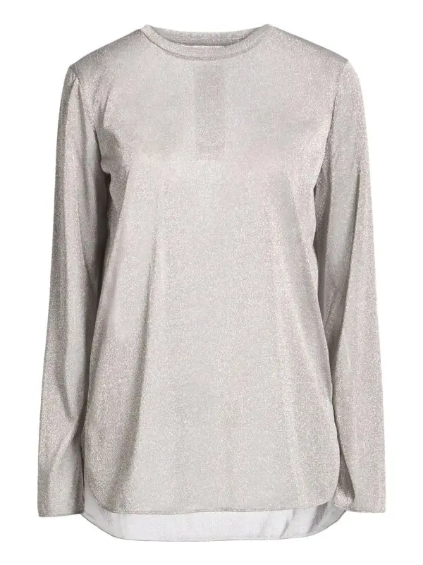 Max Mara Solid Color Tops - Silver