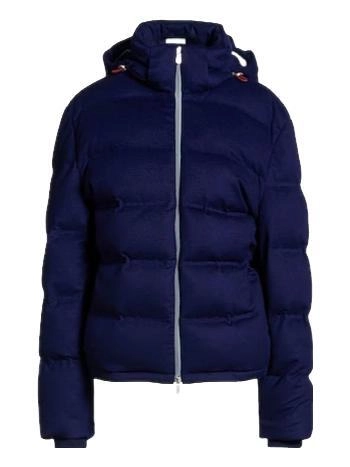 Brunello Cucinelli Solidcolor Hooded Down Jacket - Blue