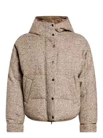 Brunello Cucinelli Tweed Down Jacket - No