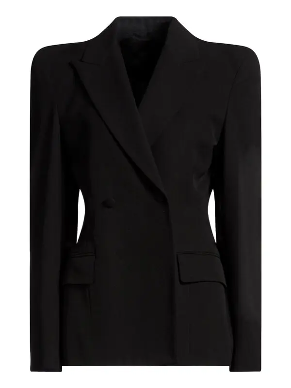 Balenciaga Simple Double-breasted Suit - Black