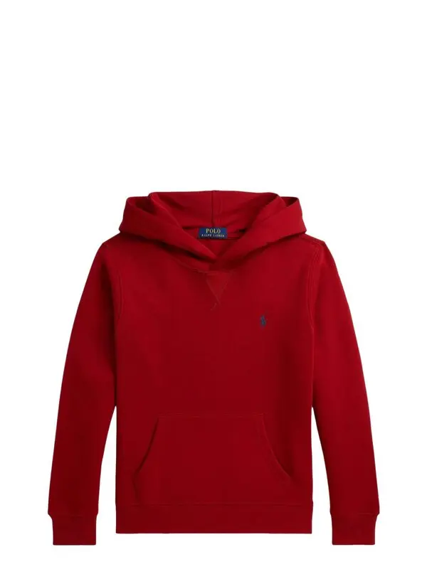Ralph Lauren Embroidered Pony Hoodie - Red