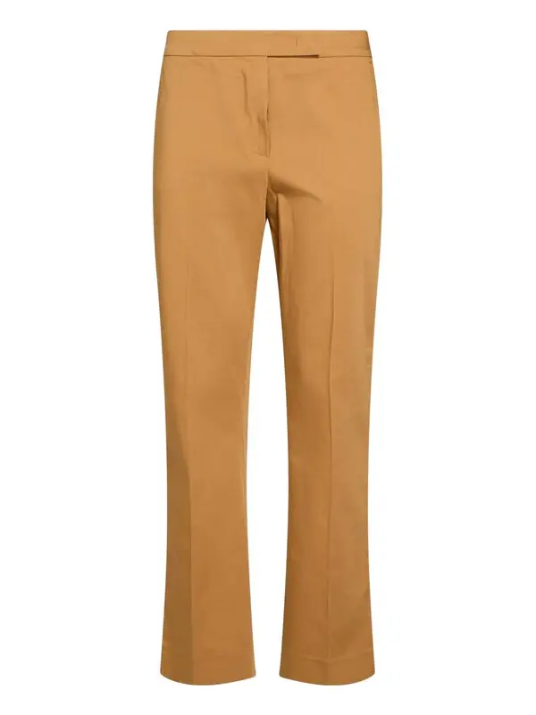 Max Mara Solid Color Casual Trousers - Brown