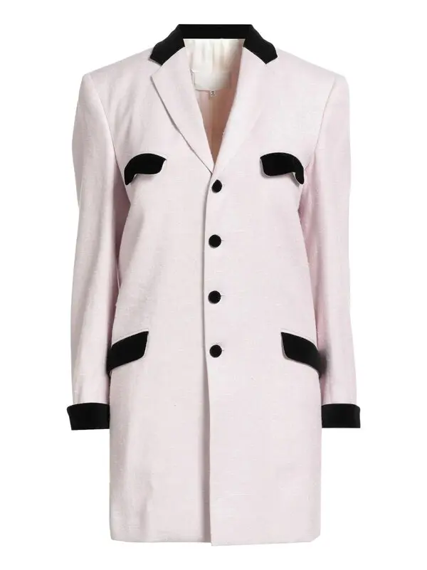 MAISON MARGIELA Two-tone Woven Velvet Overcoat - No