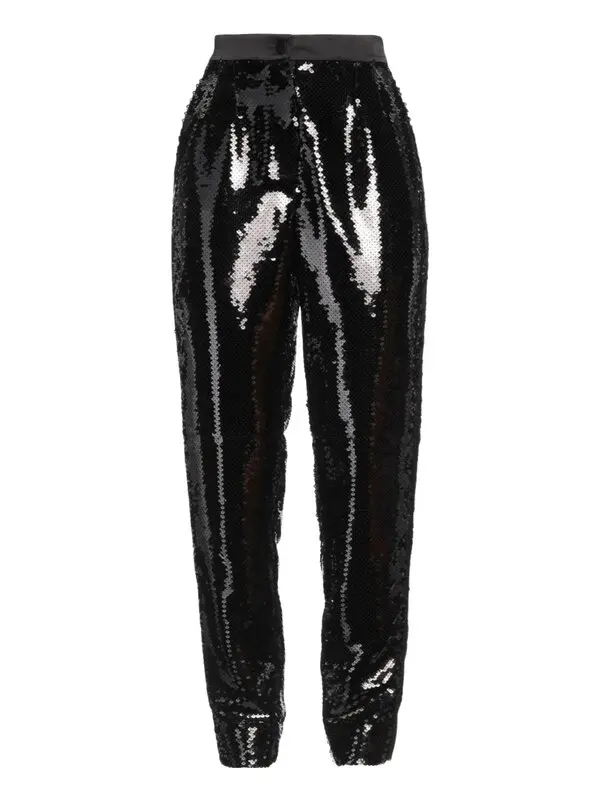 Dolce & Gabbana Solid-color Casual Trousers - Black