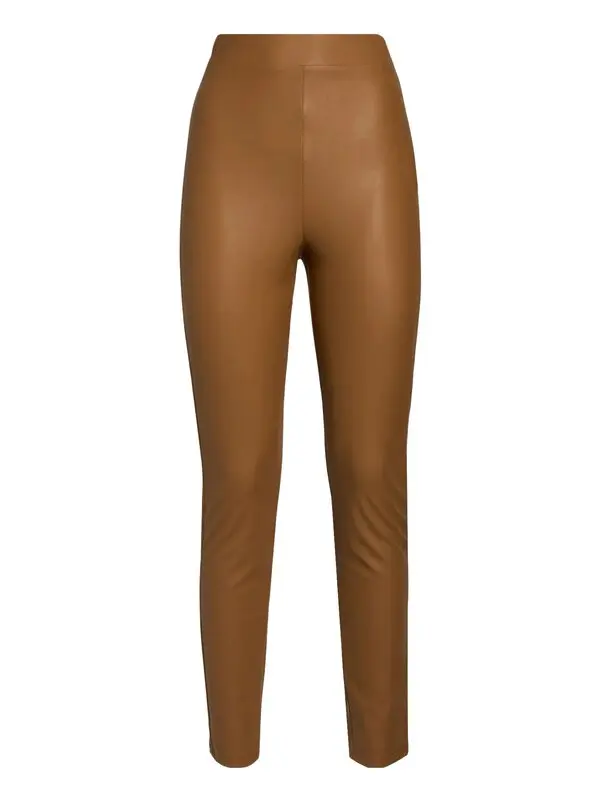 Max Mara Solid Color Casual Trousers - Brown