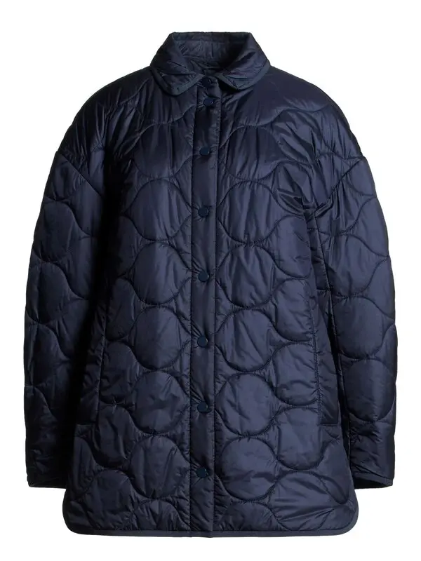 Max Mara A Light Quilted Coat - Blue