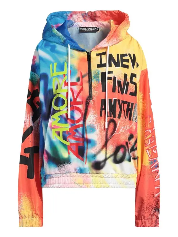 Dolce & Gabbana Hooded Trench Coat - Multicolor