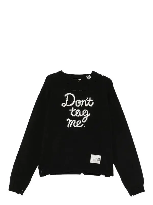 Mihara Yasuhiro Logo Long-sleeve Sweater - Black