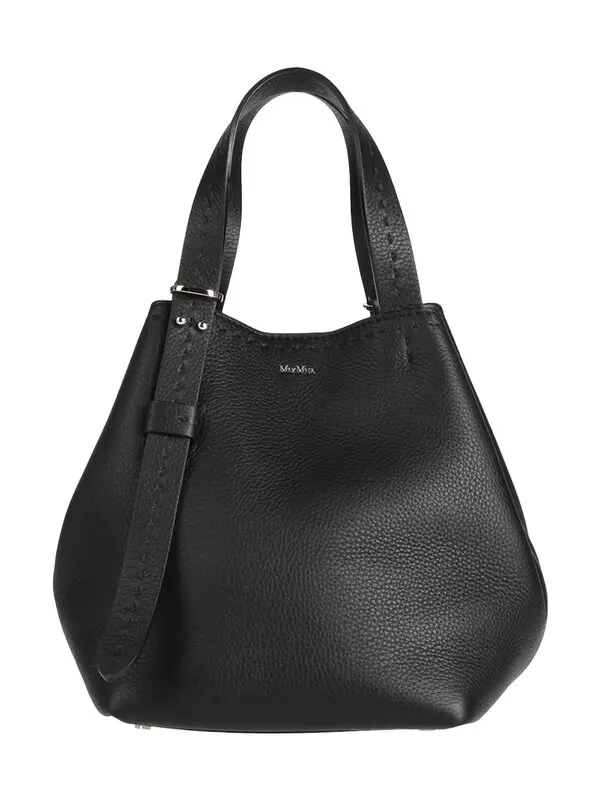Max Mara Solid Color Handbags - Black