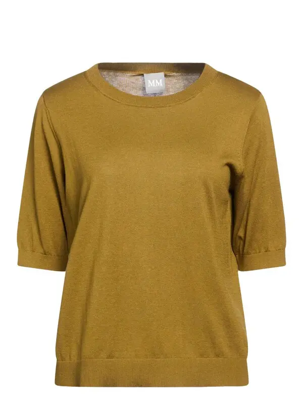 Max Mara Minimalist Short-sleeve Knit Top - Brown