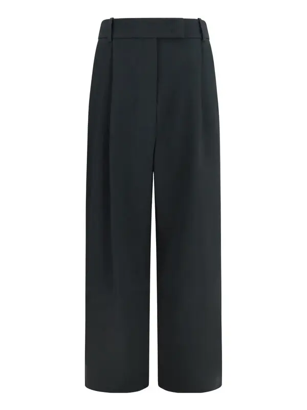Giorgio Armani High-waist Wide-leg Pants - Black