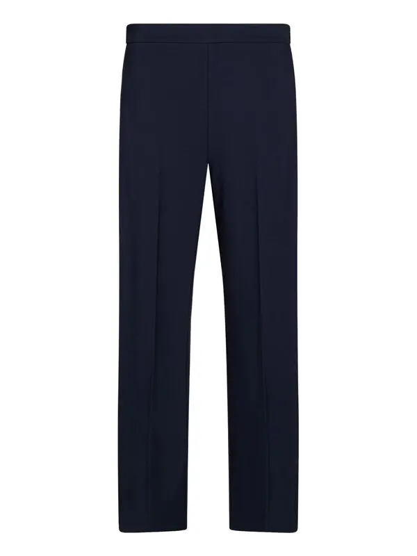 Max Mara Solid Casual Trousers - Blue