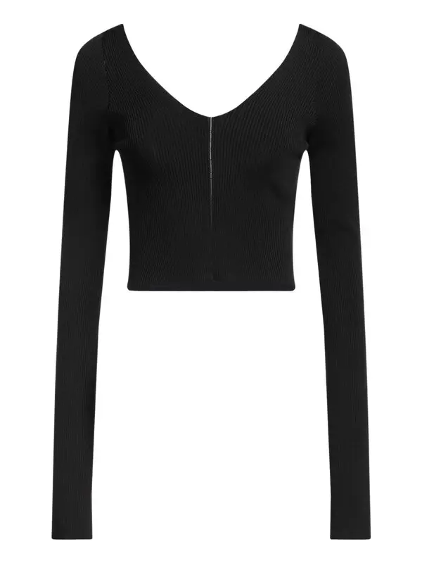 Marni Solidcolor Lightweight Knit Sweater - Black