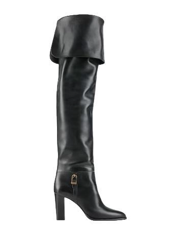 Saint Laurent Solidcolor Long Boots - Black