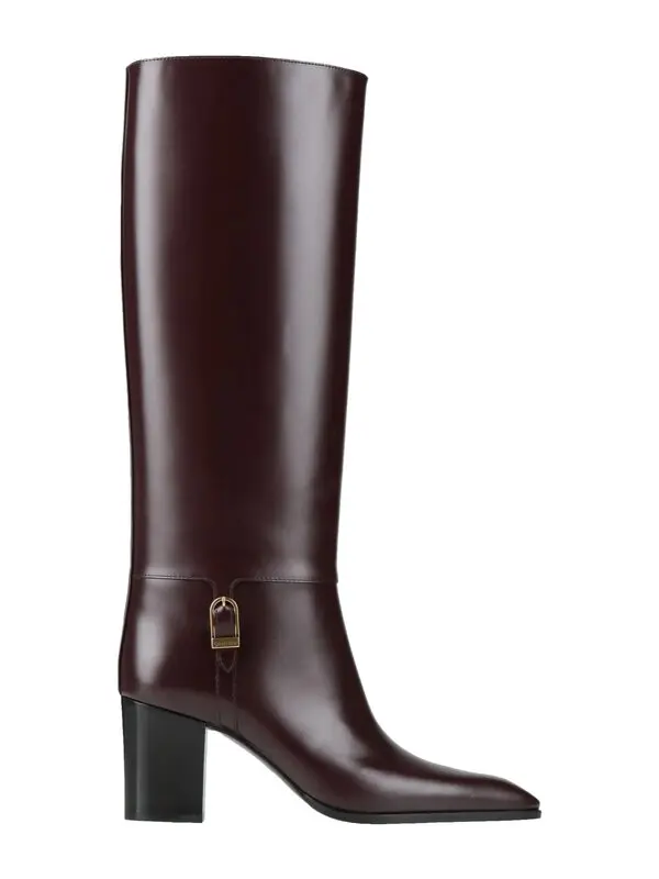 Saint Laurent Solidcolor Leather Boots - Black
