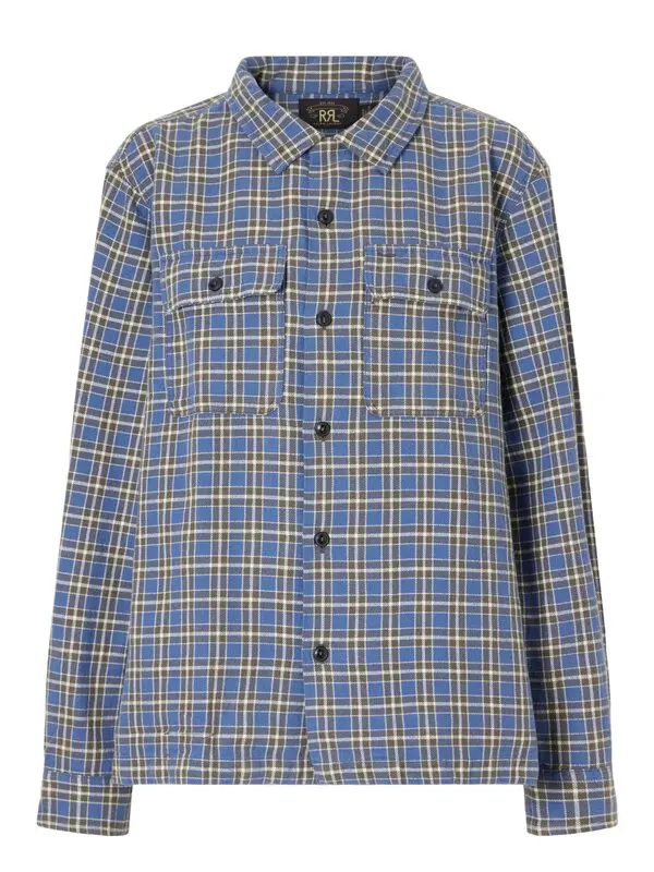Ralph Lauren Checked Cotton-twill Shirt - Gray