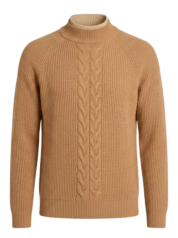 Max Mara Thick-knit Turtleneck - Light Brown
