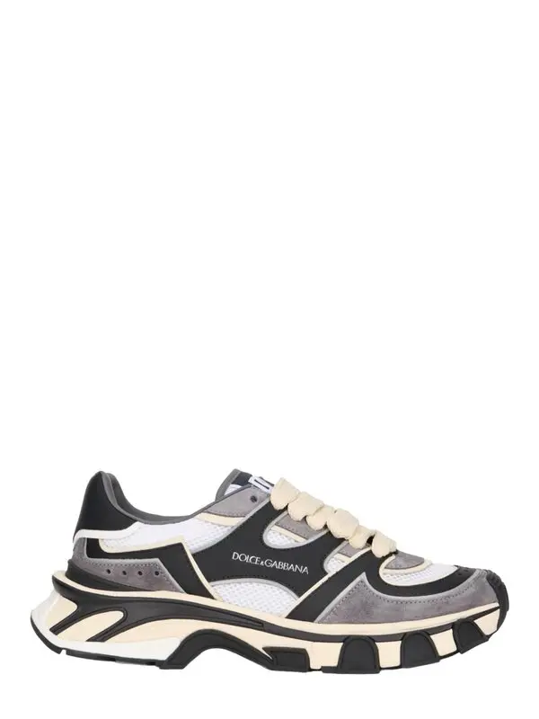 Dolce & Gabbana Dolce Gabbana Country Road Panelled Low-top Sneakers - Grey