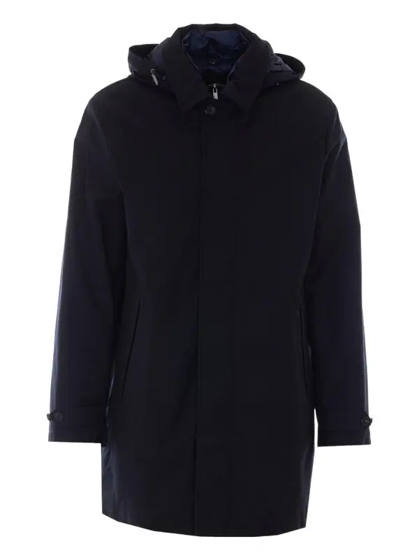 Add Long-sleeved Down Jacket - Black
